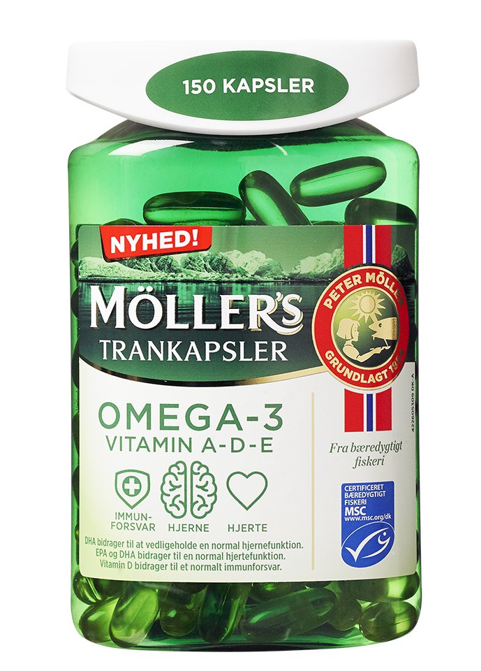 Møllers trankapsler - et naturligt tilskud til en sund kost.